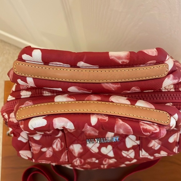 *Limited Edition* MZ Wallace Red Heart-print Small Sutton Satchel – US 8075